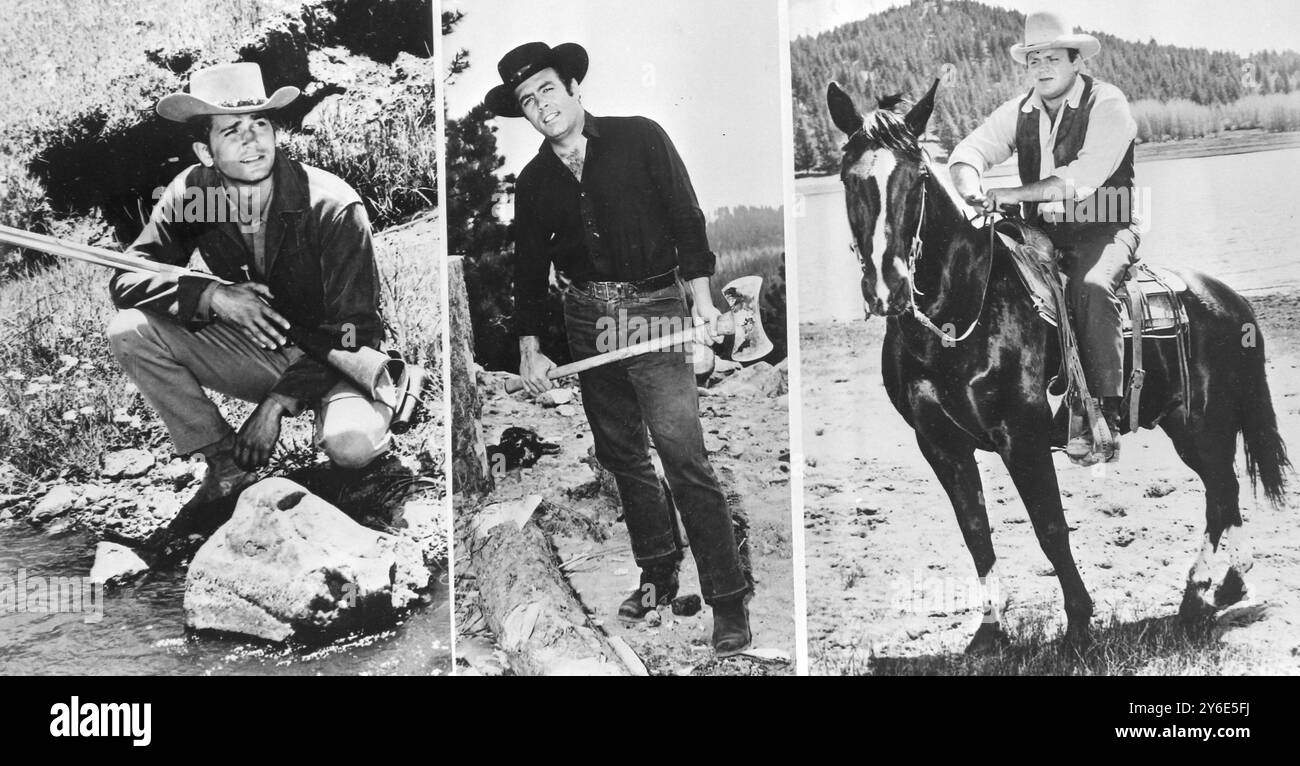 MICHAEL LANDON IN TV SERIES BONANZA / ; 7 JANUARY 1963 Stock Photo - Alamy