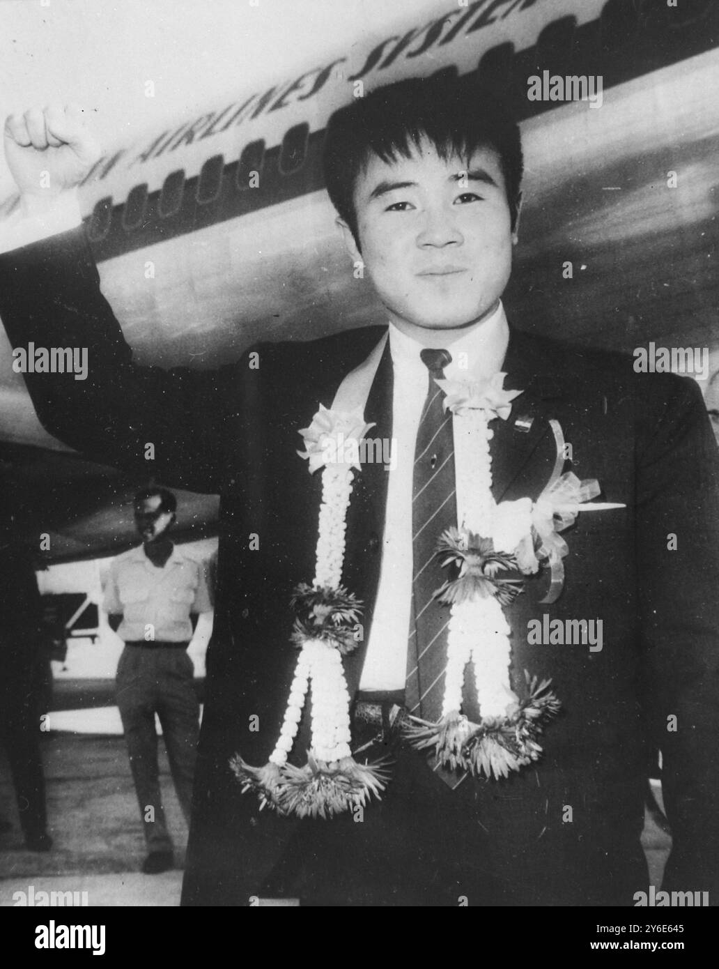 FIGHTING HARADA IN BANGKOK TO DEFEND CHAMPIONS TITLE / ; 3 JANUARY 1963 Stock Photo - Alamy
