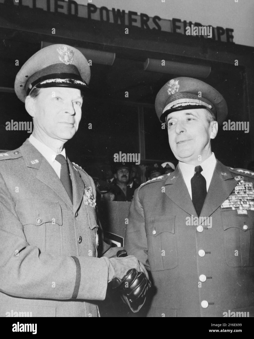 GENERAL LYMAN LEMNITZER WITH GENERAL LAURIS NORSTAD IN PARIS - CHANGING ...