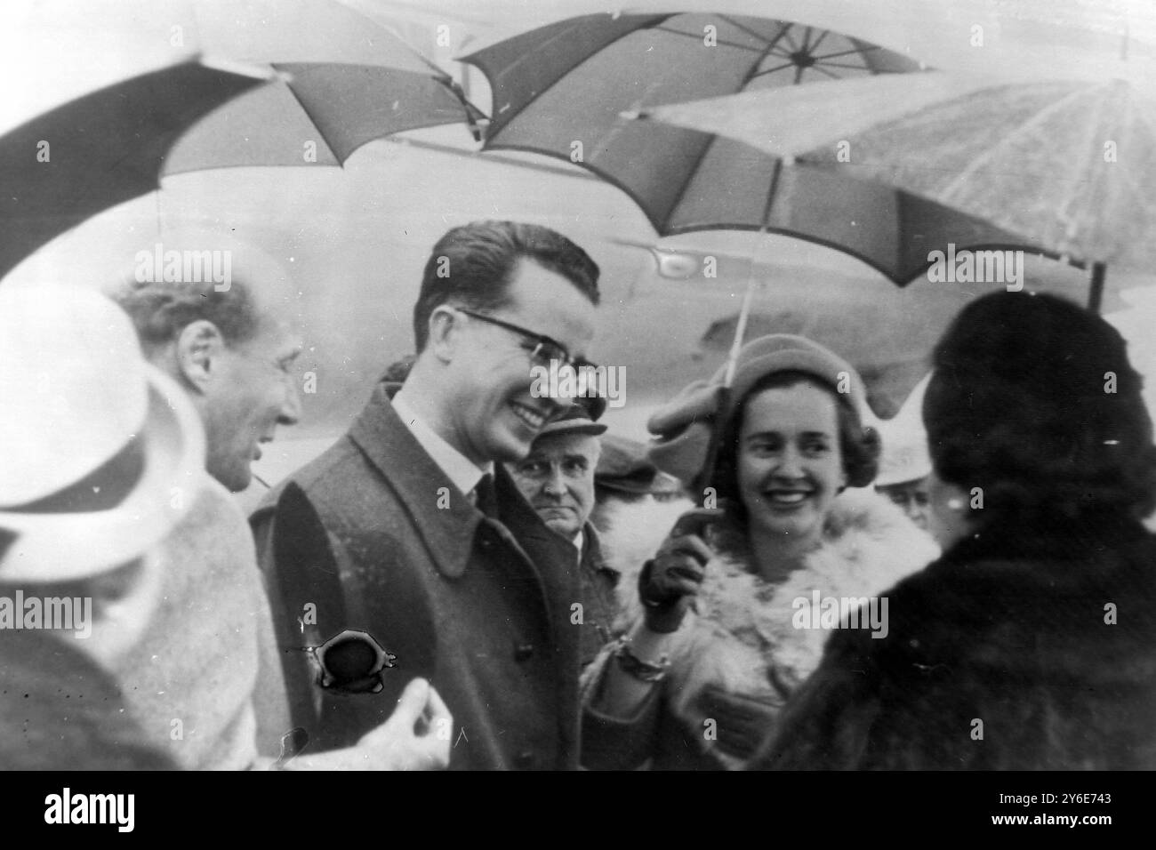 QUEEN FABIOLA AND KING BAUDOUIN ARRIVE IN SEVILLE SPAIN ; 28 DECEMBER ...