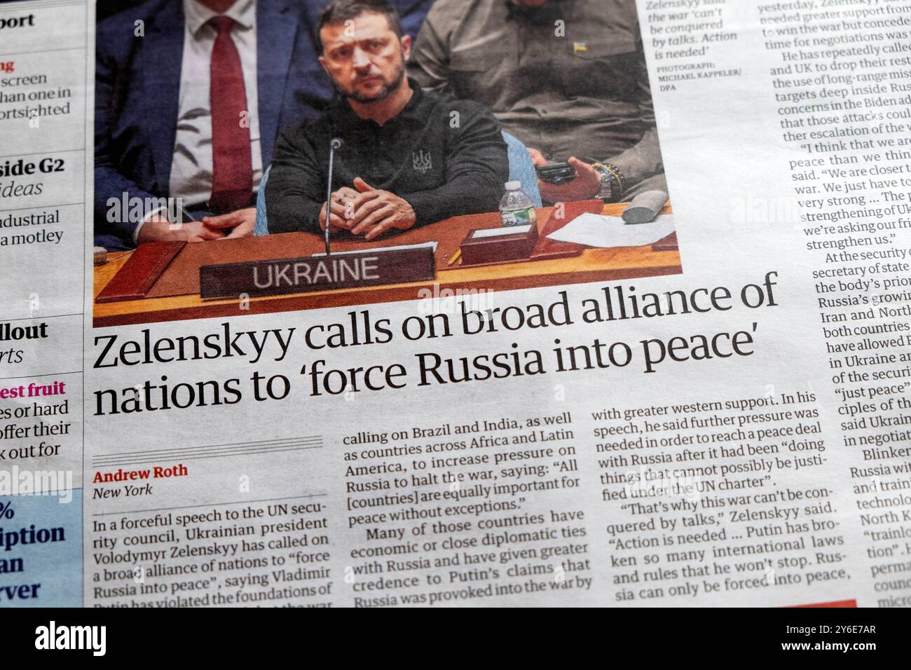 Volodymyr 'Zelenskyy (Zelenskiy) calls on broad alliance of nations to ...