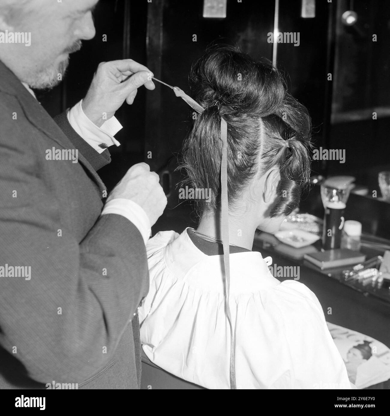 HAIR HAIRSTYLES NEEDLE AND THREAD HAIRSTYLE ; 17 DECEMBER 1962 Stock ...