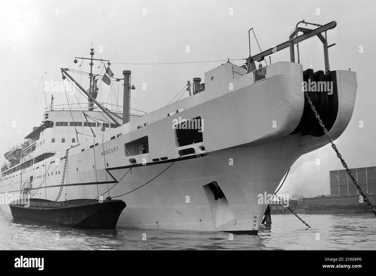 SHIP CABLE MERCURY CABLE LAYING SHIP ARRIVES GREENWICH ; 12 DECEMBER ...