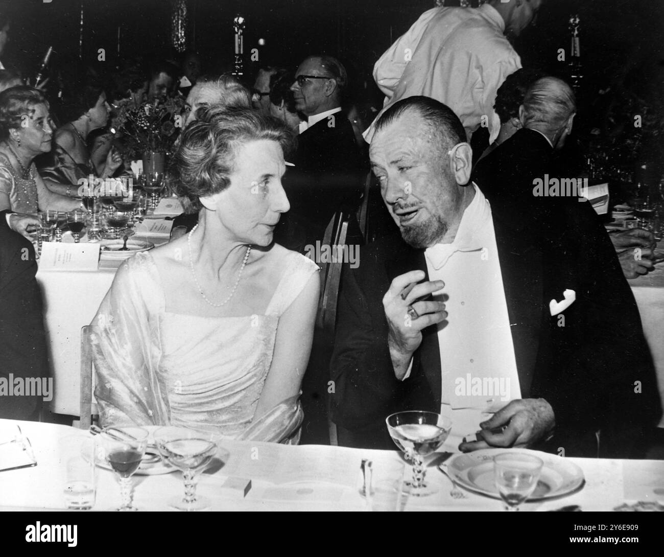 ANNA ERLANDER WITH JOHN STEINBECK NOBEL PRIZE WINNER / ; 12 DECEMBER ...