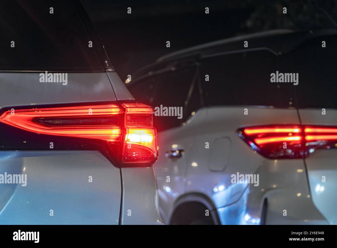 Rear lights cars night hi-res stock photography and images - Alamy