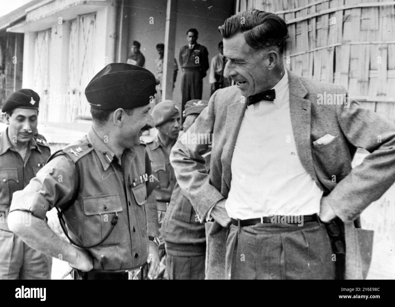 MANEKSHAW S H WITH JOHN KENNETH GALBRAITH IN INDIA / ; 8 DECEMBER 1962 ...