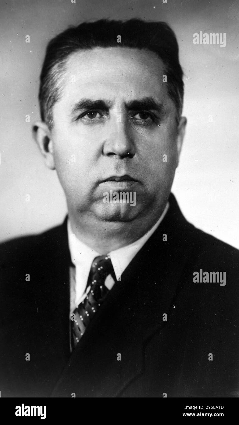 MIKHAIL AVKSENTYVICH LESECHKO IN MOSCOW / ; 5 DECEMBER 1962 Stock Photo ...
