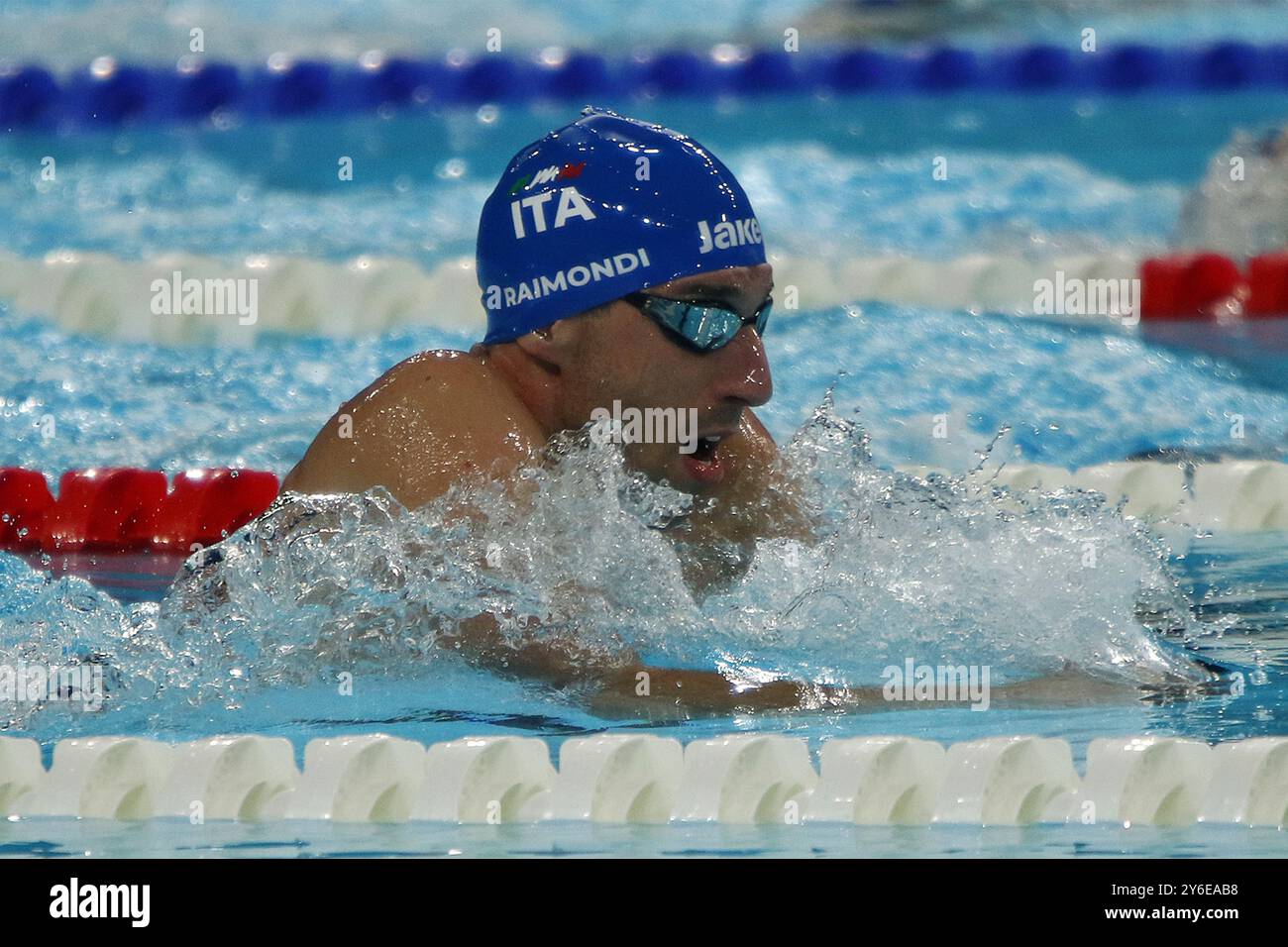 Stefano RAIMONDI (SB9) of Italy in the Para Swimming Men's 100m ...