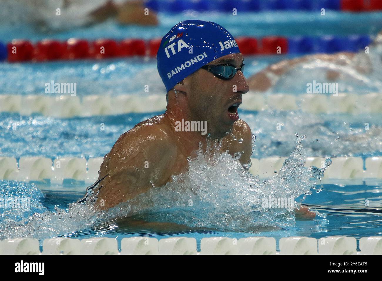 Stefano RAIMONDI (SB9) of Italy in the Para Swimming Men's 100m ...