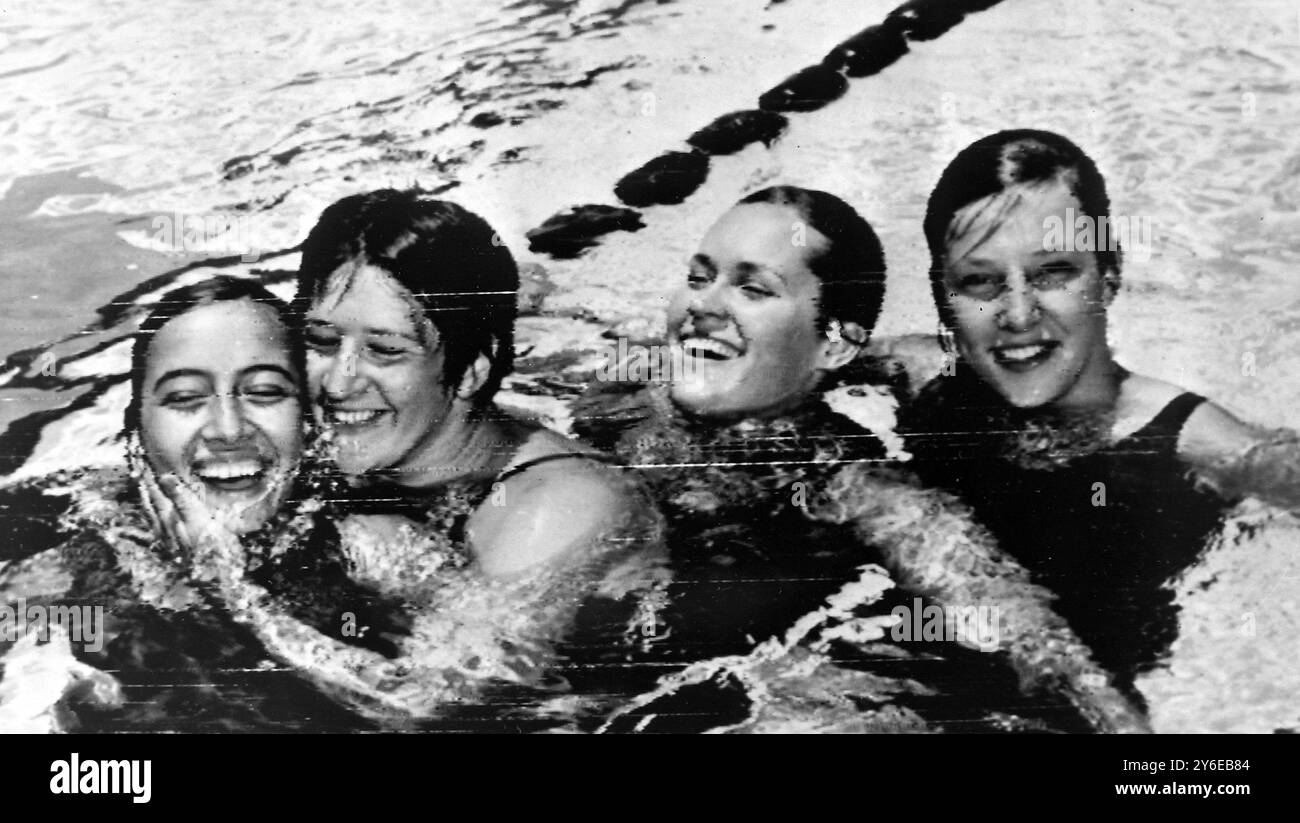 DAWN FRASER AND PAM SERGEANT AUSTRALIAN TEAM ATHLETE IN ACTION AT ...