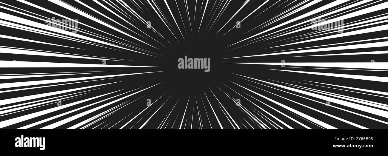 Abstract cartoon style blast explosion Black and White Stock Photos ...