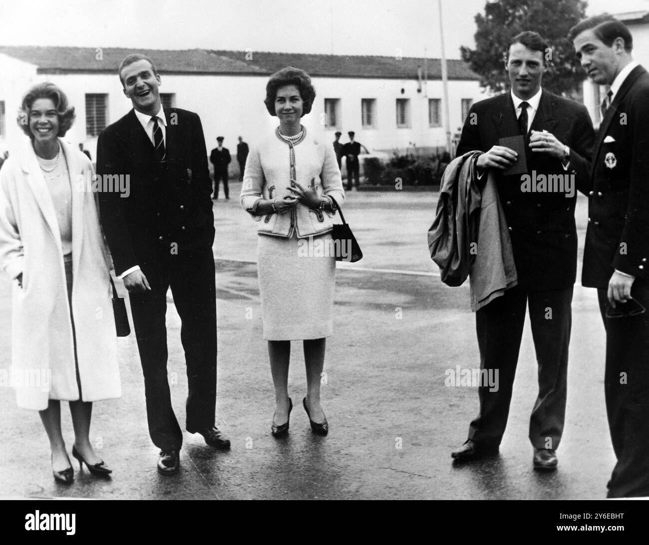 PRINCESS IRENE AND PRINCE HARALD WITH ROYALS AT AIRPORT IN ATHENS ; 23 ...