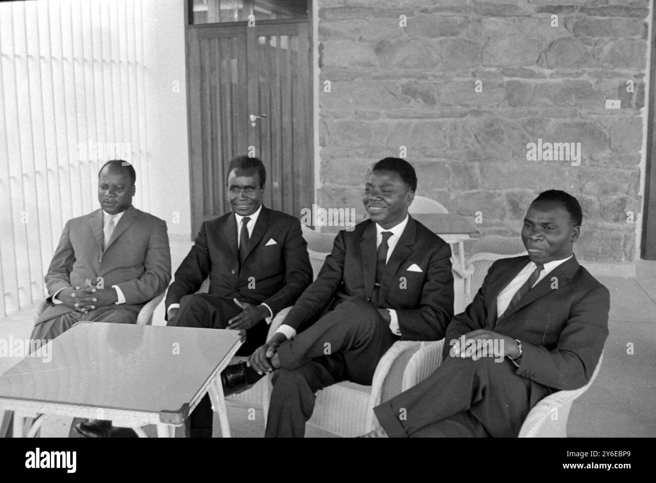 JEAN-MARIE KIBWE WITH KENNETH KAUNDA AND PRESIDENT TSHOMBE IN KITWE ...