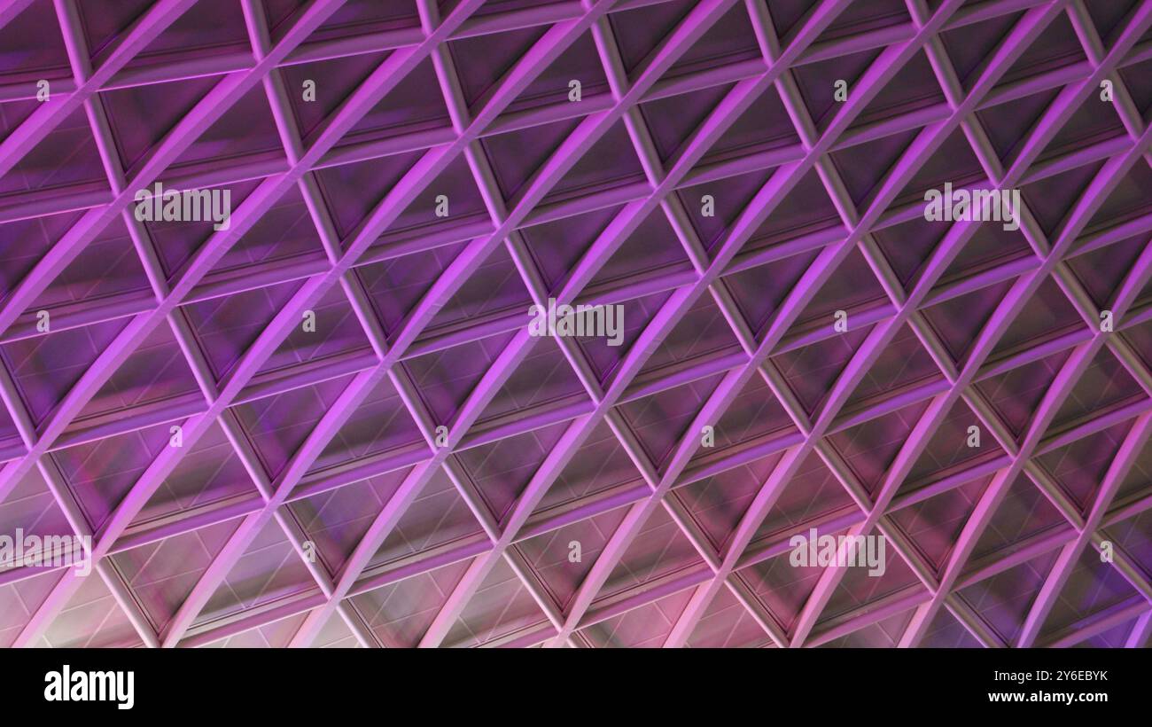 A zoomed-in photograph of the steel construction that acts as the ...