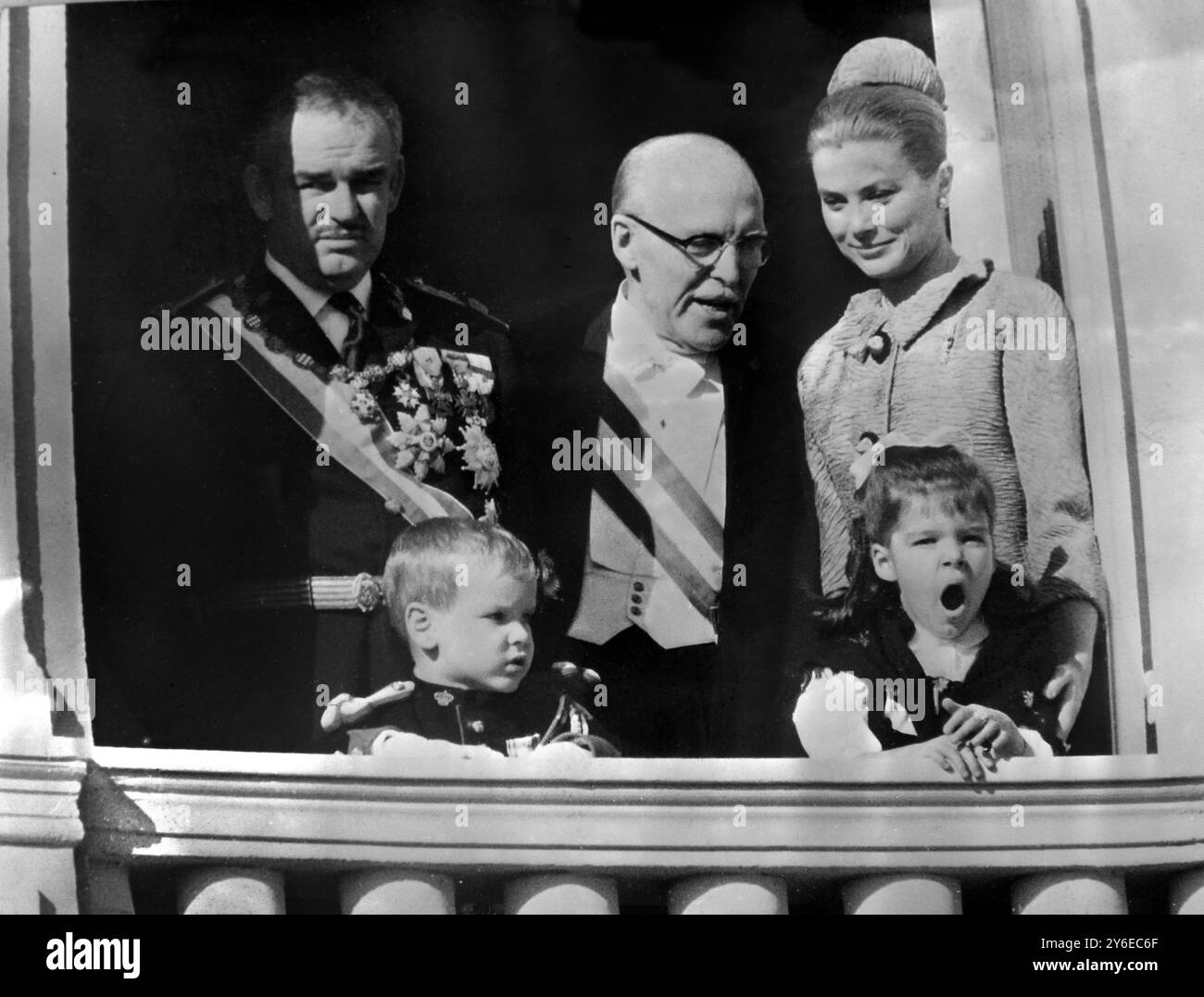 19 NOVEMBER 1962 PRINCE RAINER OF MONACO WITH HIS FATHER PRINCE PIERRE ...