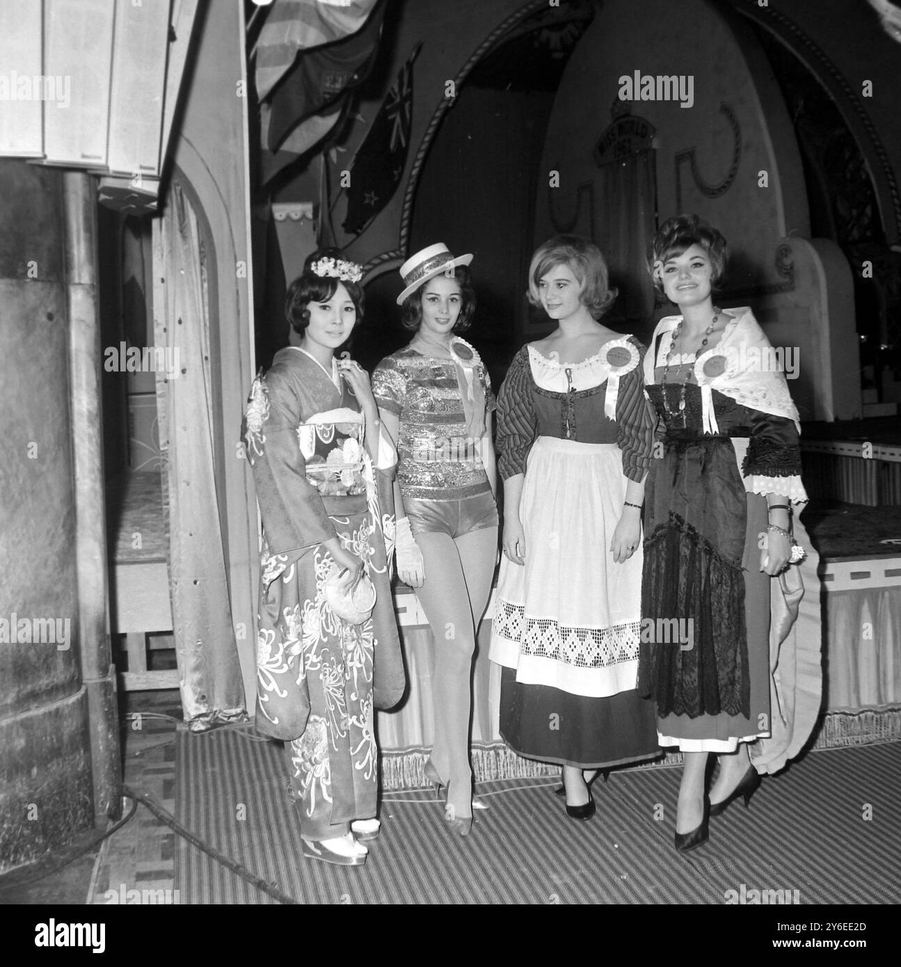 MISS WORLD BEAUTY CONTESTANTD IN ORIGINAL TRADITIONAL NATIONAL OUTFITS ...