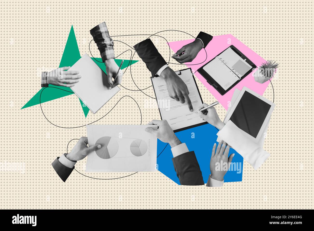 Composite collage picture of finance economy analytics dashboards and ...