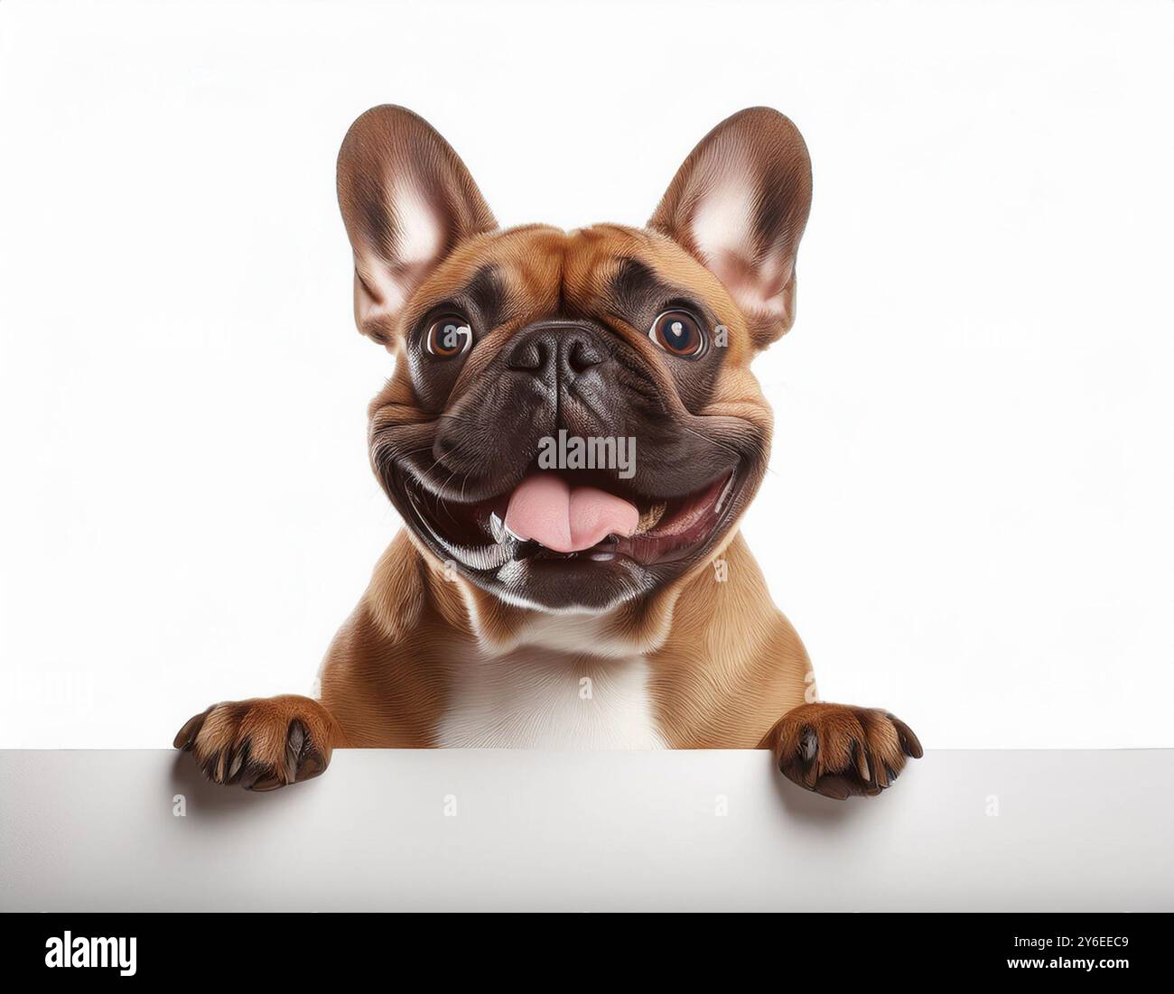 Happy Dog Showing Copy Space Suitable Image For Advertisement Concept ...