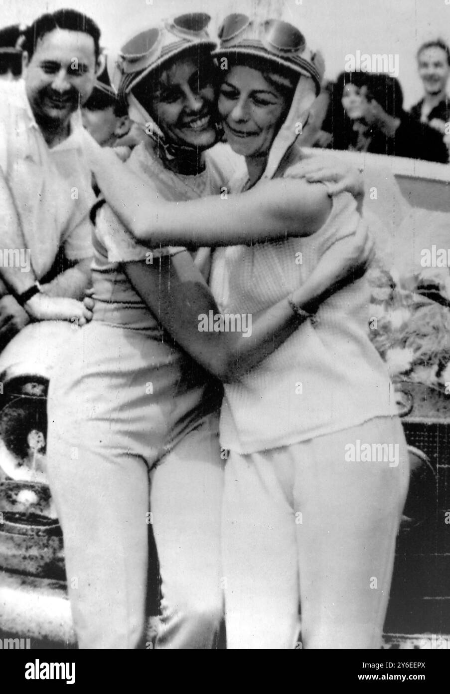 MOTOR CAR ARGENTINE GRAND PRIX EWY ROSQVIST AND URSULA WIRTH EMBRACE ...