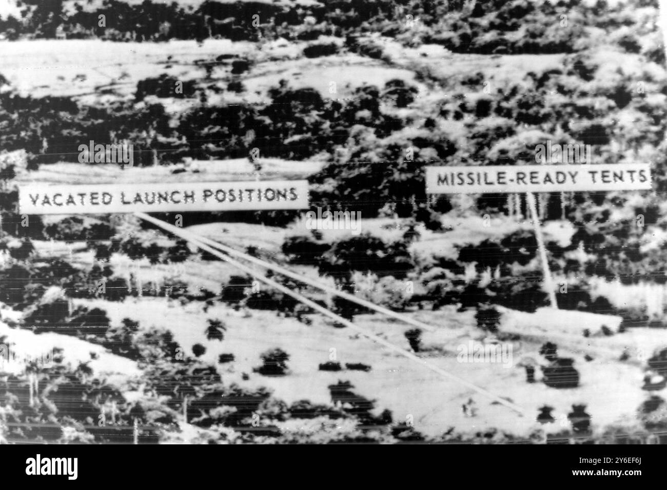 MISSILE BASES AERIAL VIEW OF VACATED BASE IN CUBA ; 3 NOVEMBER 1962 ...