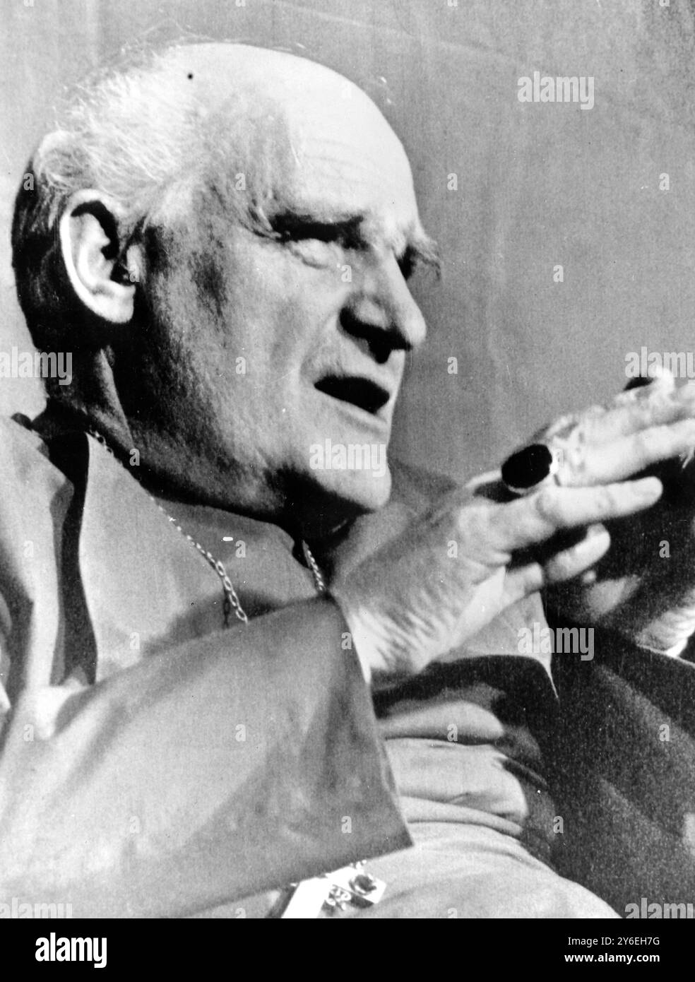 ARCHBISHOP OF CANTERBURY MICHAEL RAMSEY / ; 31 OCTOBER 1962 Stock Photo ...