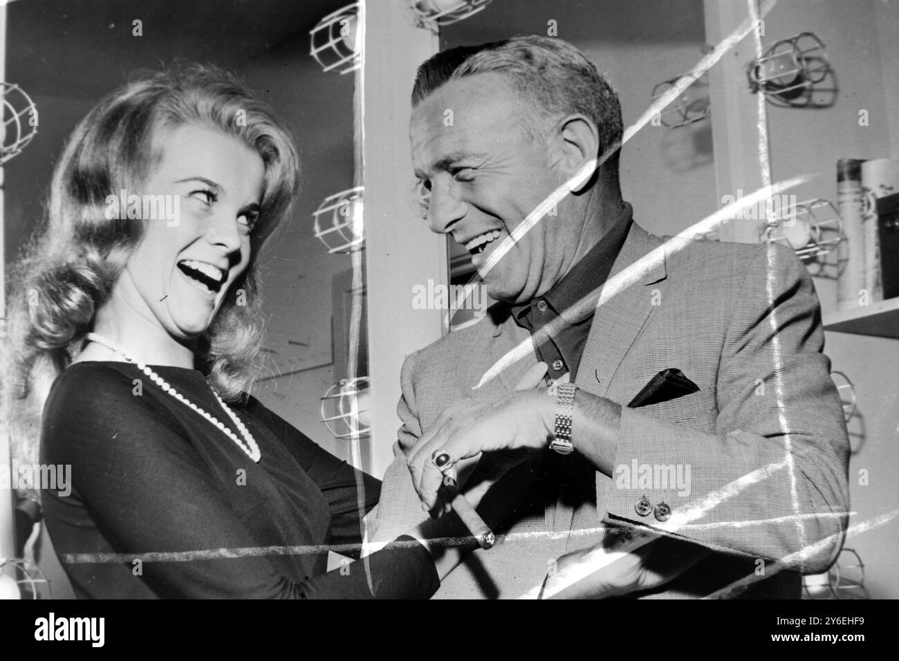 GEORGE BURNS G ACTOR WITH ANN MARGARET IN LAS VEGAS ; 29 OCTOBER 1962 ...