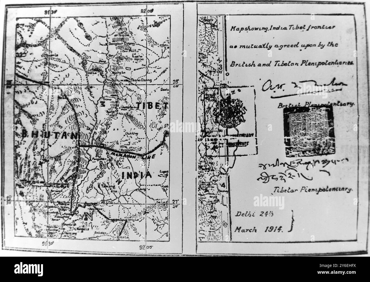 Mcmahon line hi-res stock photography and images - Alamy