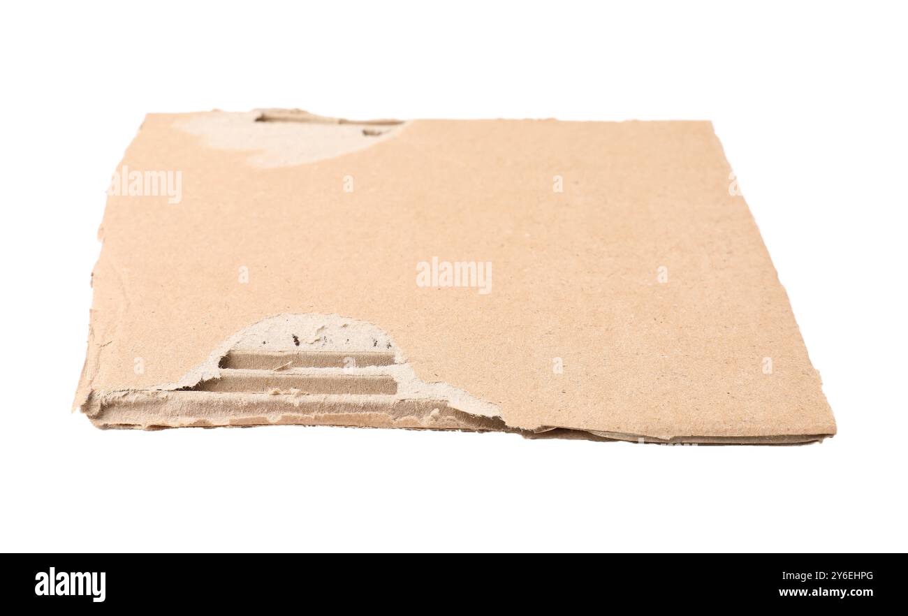 One carton paper sheet isolated on white Stock Photo - Alamy