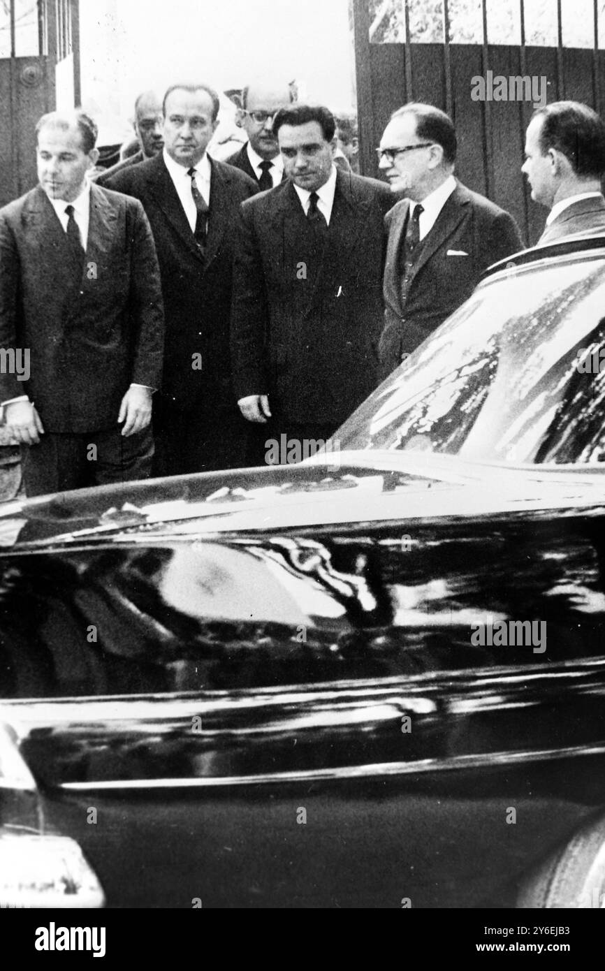 PRESIDENT JOAO GOULART AND PREMIER HERMES LIMA IN RIO DE JANEIRO ...