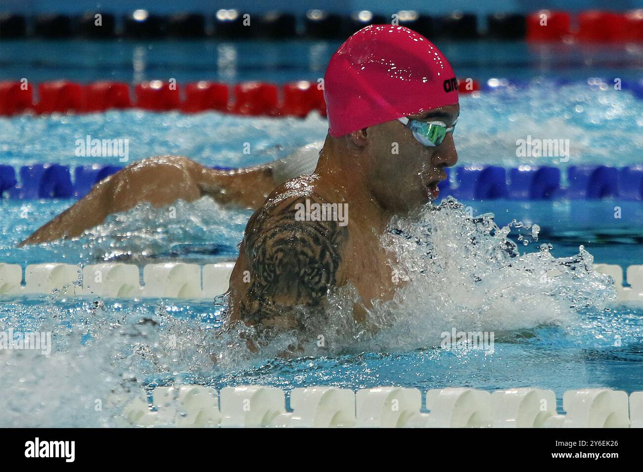 Vicente Enrique ALMONACID HEYL (SB8) of Chile in the Para Swimming Men ...