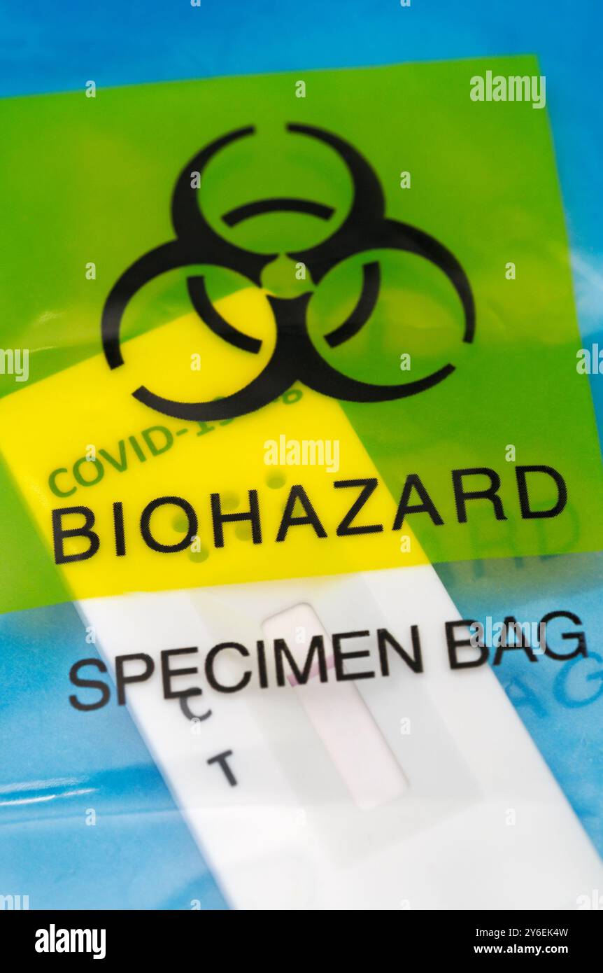 Specimen Bag with Collected Sample for COVID-19 At-Home Testing Kit ...