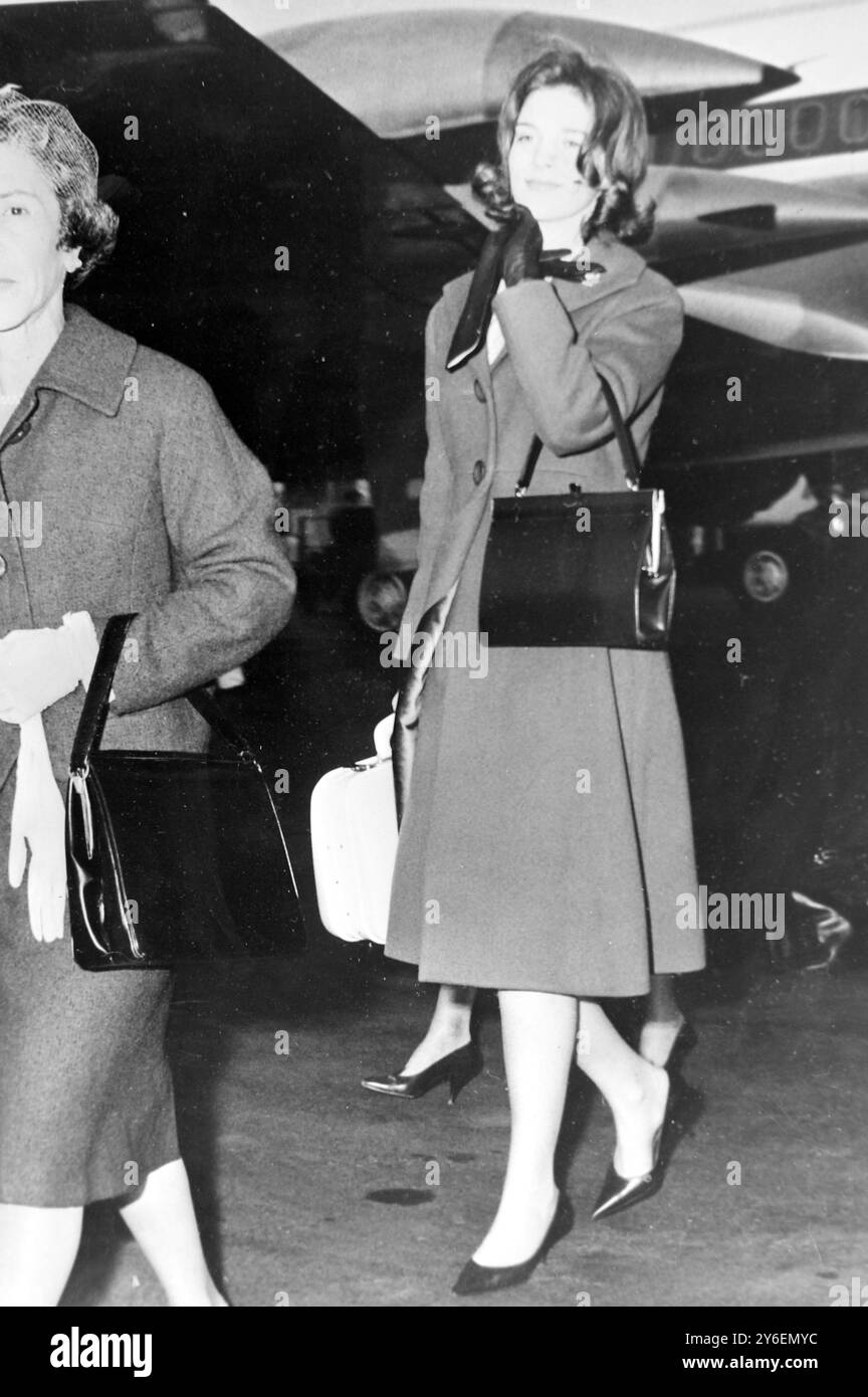 PRINCESS ANNA MARIA ARRIVES AT AIRPORT IN ATHENS ; 16 OCTOBER 1962 ...