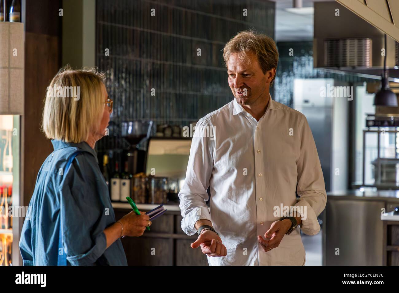 Johan Öberg, winemaker from Båstad, Skåne province, in conversation ...