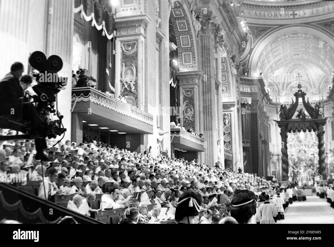 ECUMENICAL COUNCIL AT ST PETERS BASILICA IN VATICAN CITY, ROME ; 12 ...