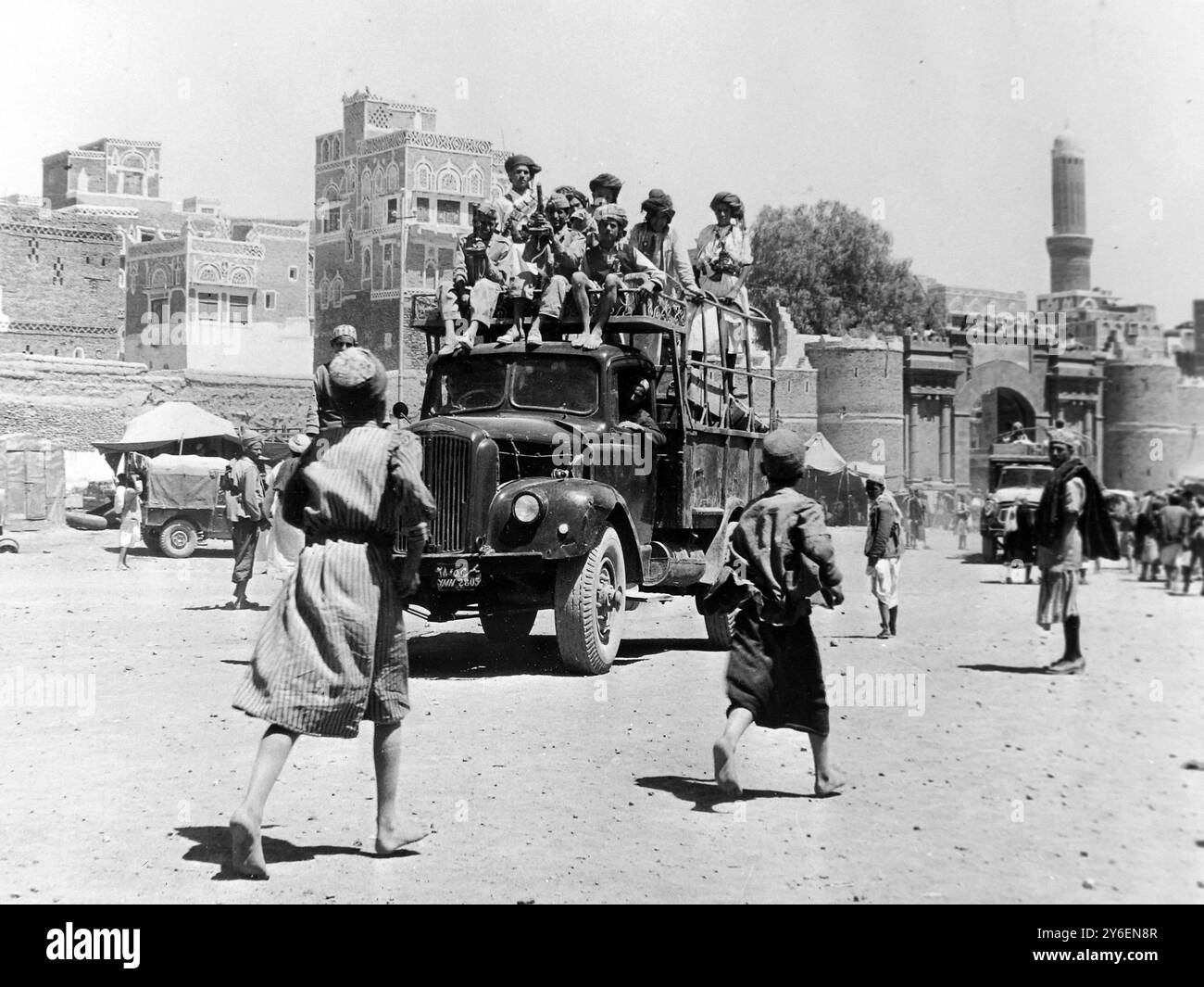 ARMY MILITARY TRAINING IN SANAA, YEMEN ; 12 OCTOBER 1962 Stock Photo ...