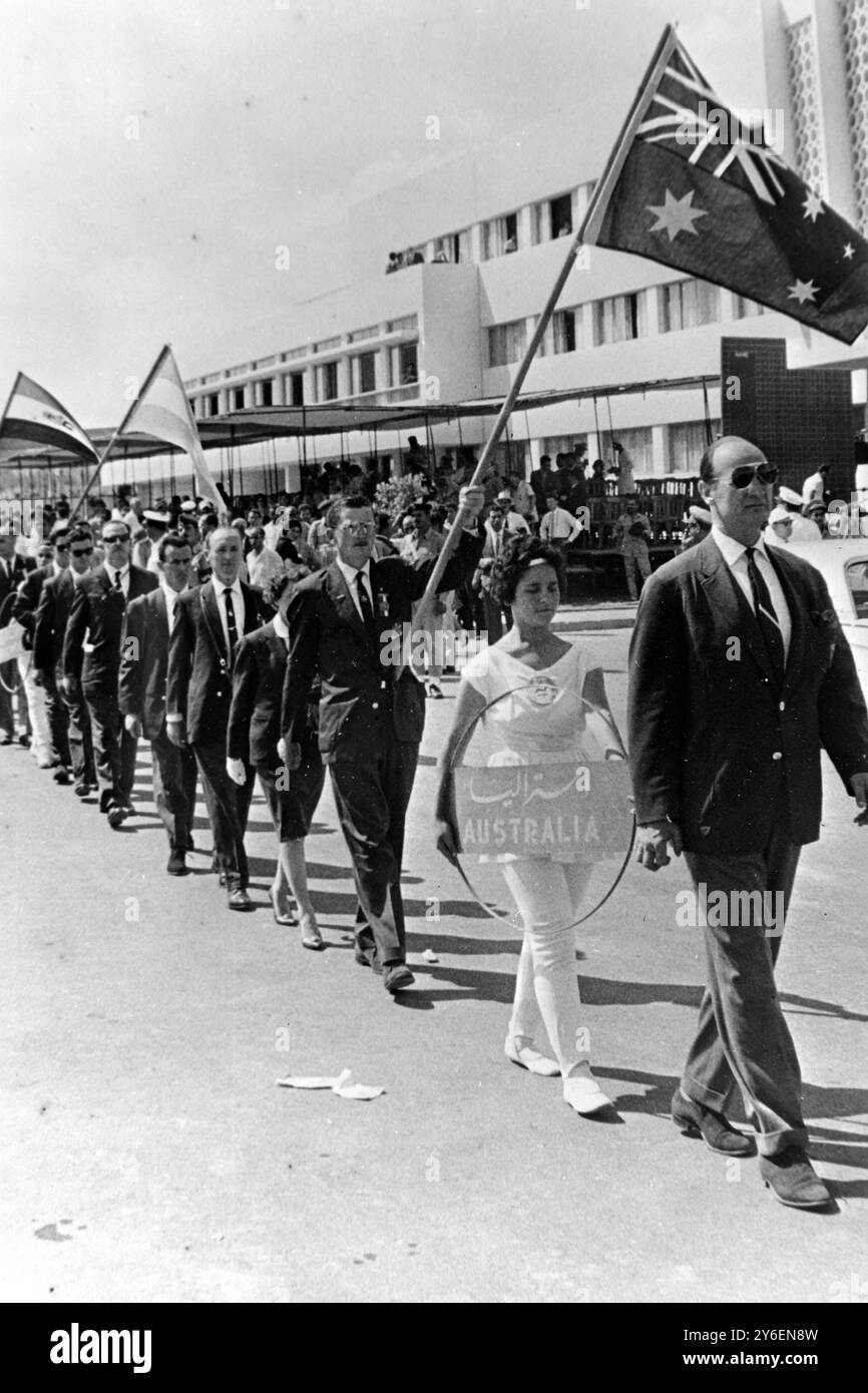 SHOOTING AUSTRALIAN TEAM MARCH OPENING WORLD CHAMPIONSHIPS IN GUIZA ...