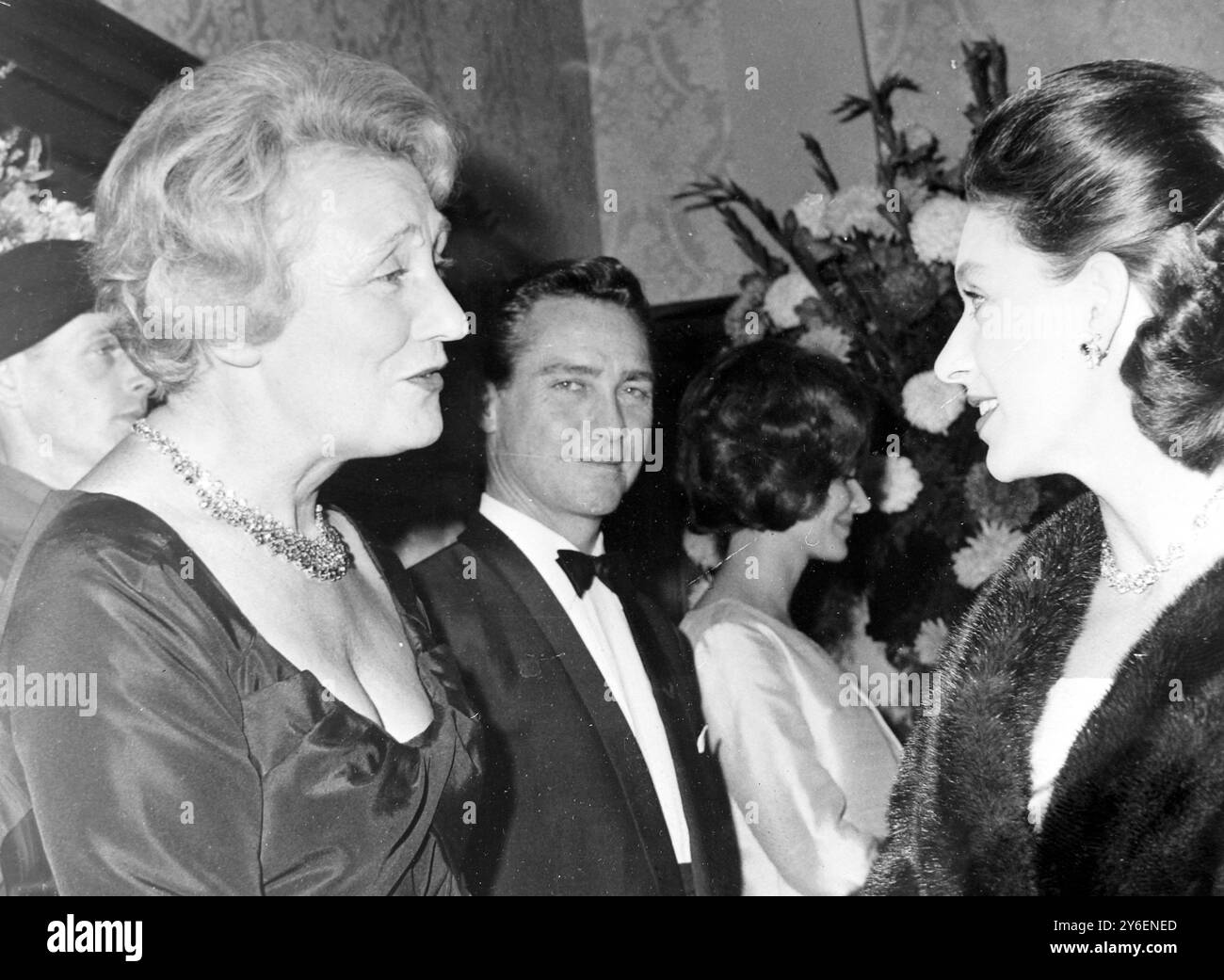 PRINCESS MARGARET ROSE AT PREMIEREOF THE LONGEST DAY WITH JANINE ...