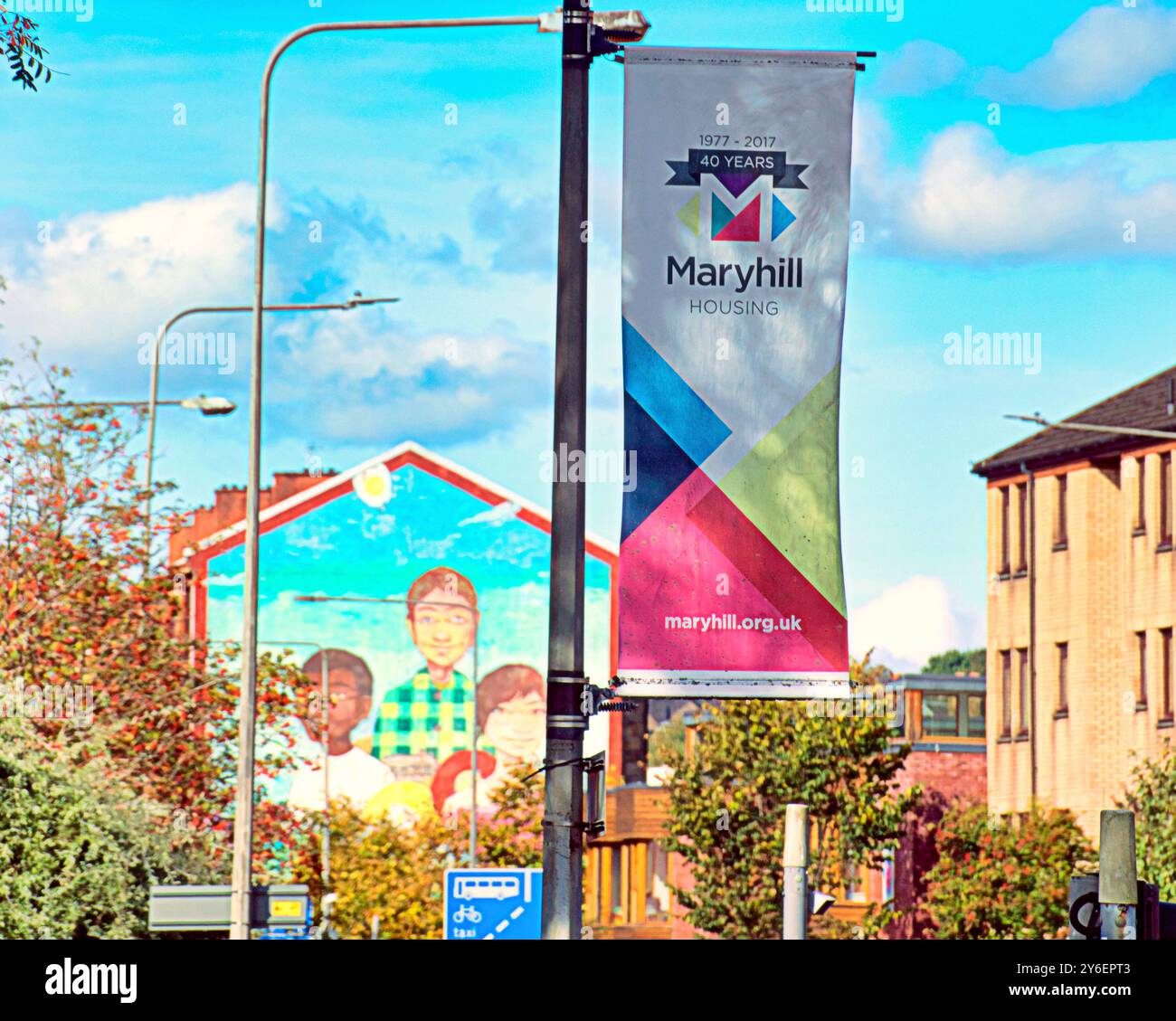 Multicultural mural in maryhill glasgow hi-res stock photography and ...