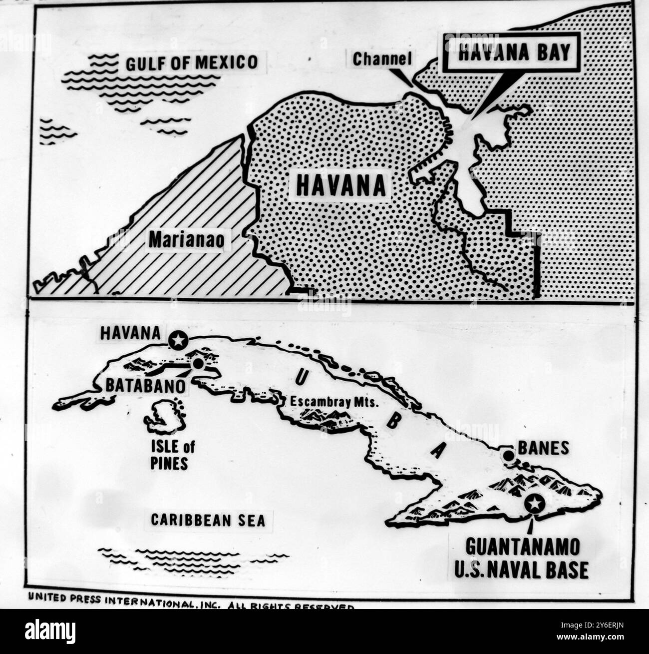 Havana old maps hi-res stock photography and images - Alamy