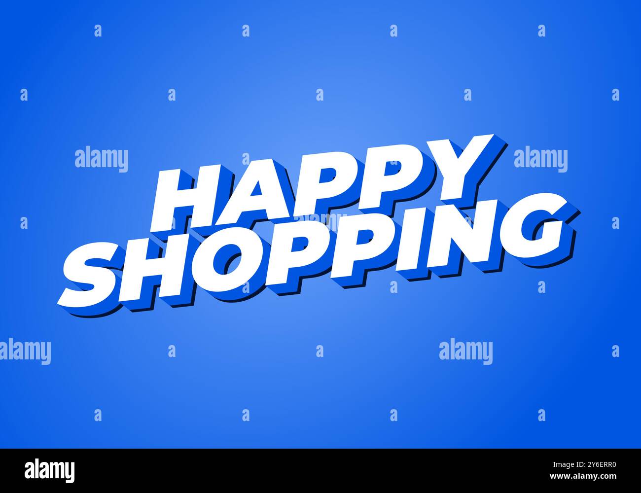 Happy shopping. Text effect design with 3D style and modern colors ...