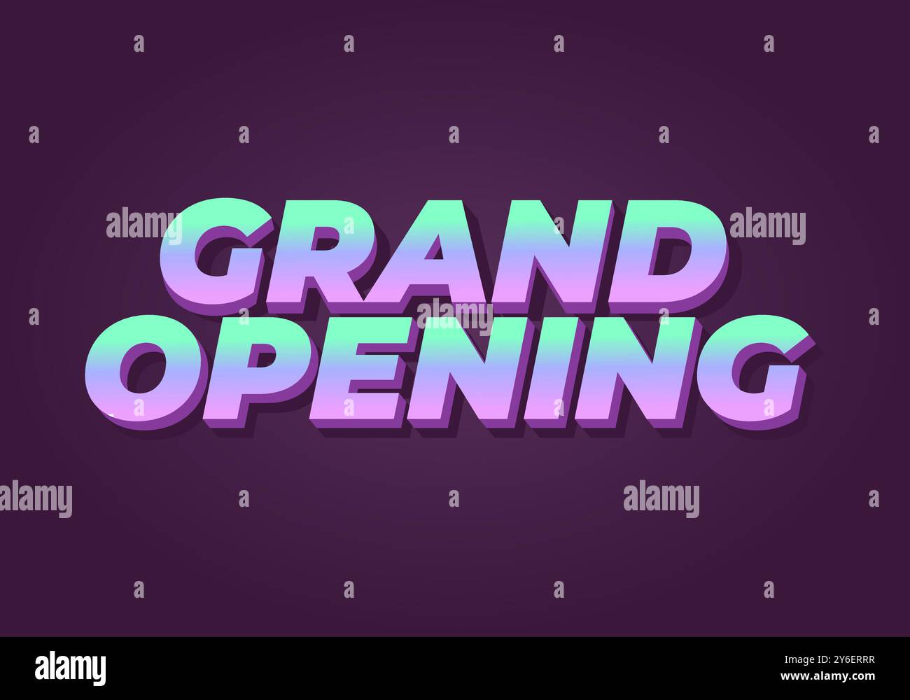 Grand opening. Text effect design in modern colors with 3D style Stock ...