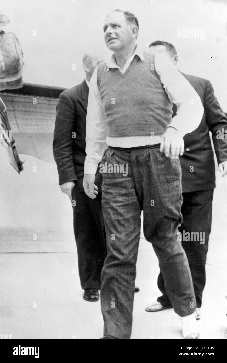 ALFRED BODUNG ATLANTIC PLANE CRASH SURVIVOR IN CORK / ; 26 SEPTEMBER ...