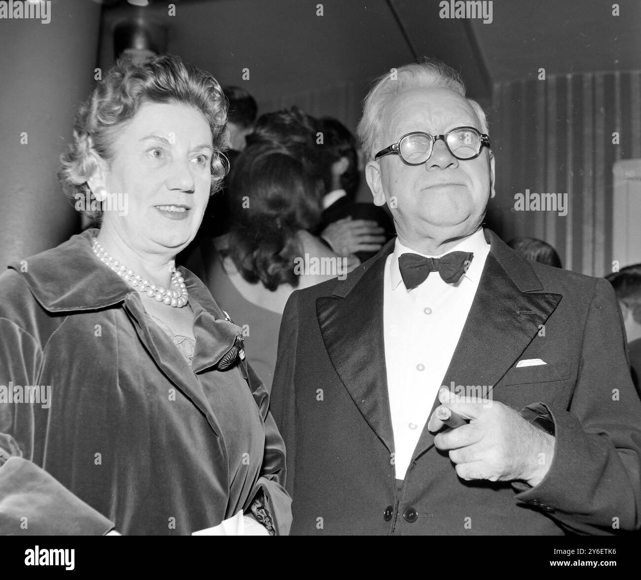 LORD MORRISON WITH WIFE AT PREMIERE OF BILLY BUDD IN LONDON / ; 21 ...