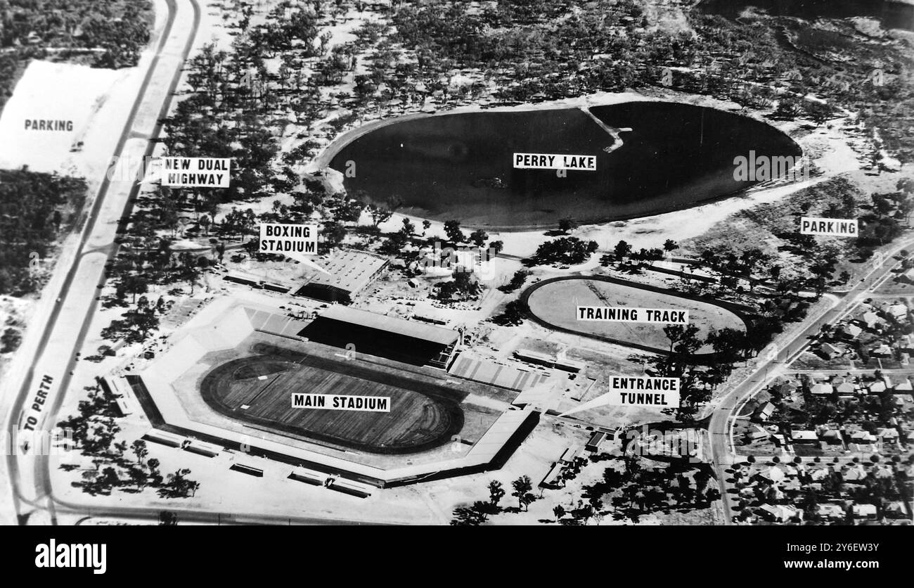 STADIUMS VIEWS OF NEW STADIUM IN PERTH ; 20 SEPTEMBER 1962 Stock Photo ...