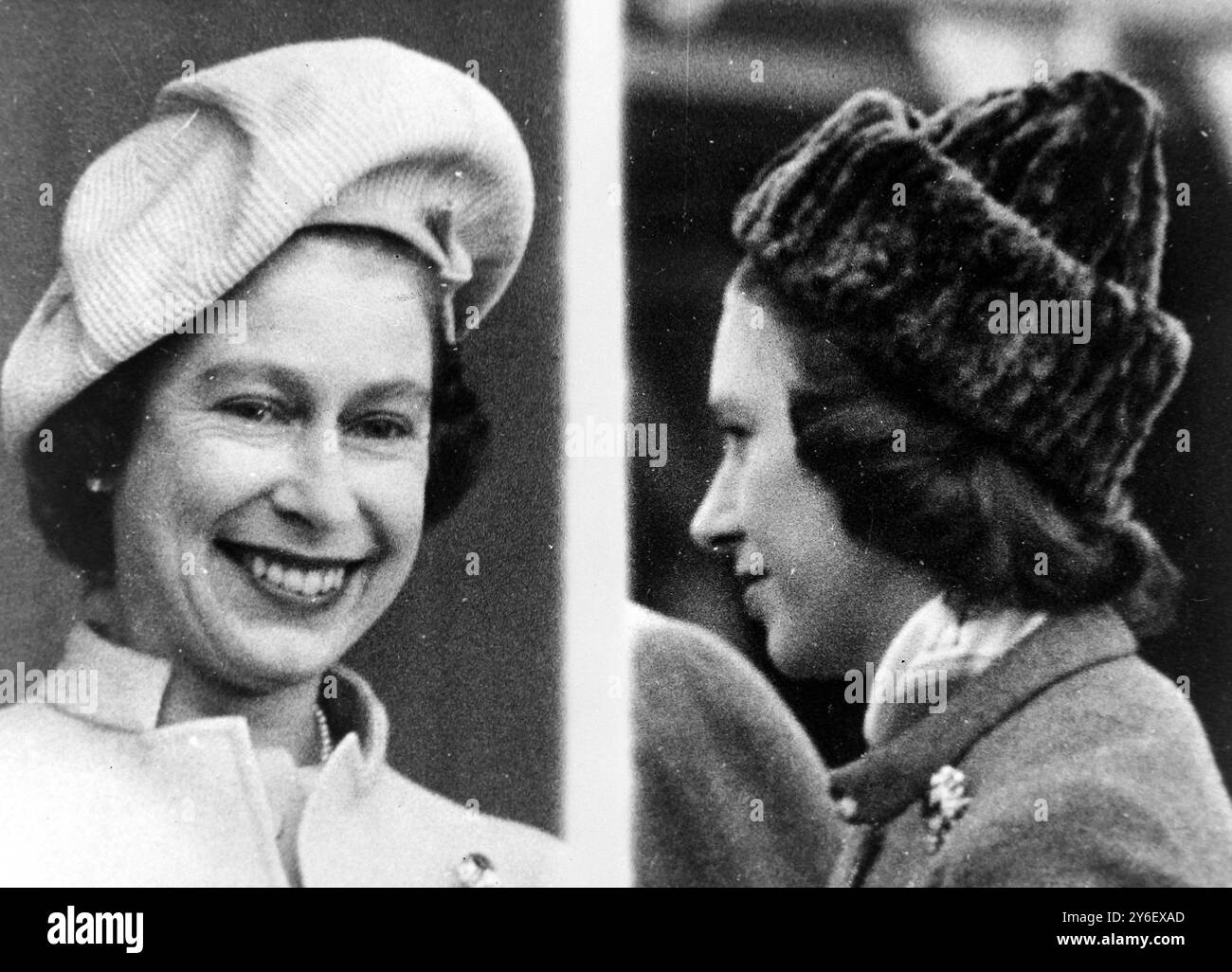 QUEEN ELIZABETH II AND PRINCESS MARGARET ROSE AT BRAEMAR GATHERING IN ...