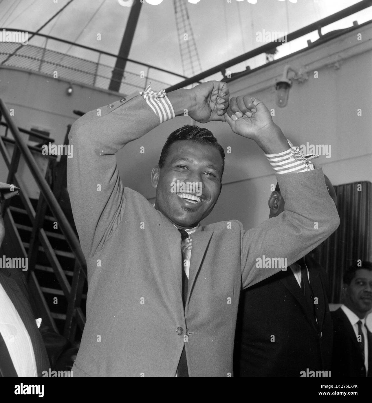 BOXER SUGAR RAY ROBINSON IN SOUTHAMPTON ; 4 SEPTEMBER 1962 Stock Photo ...