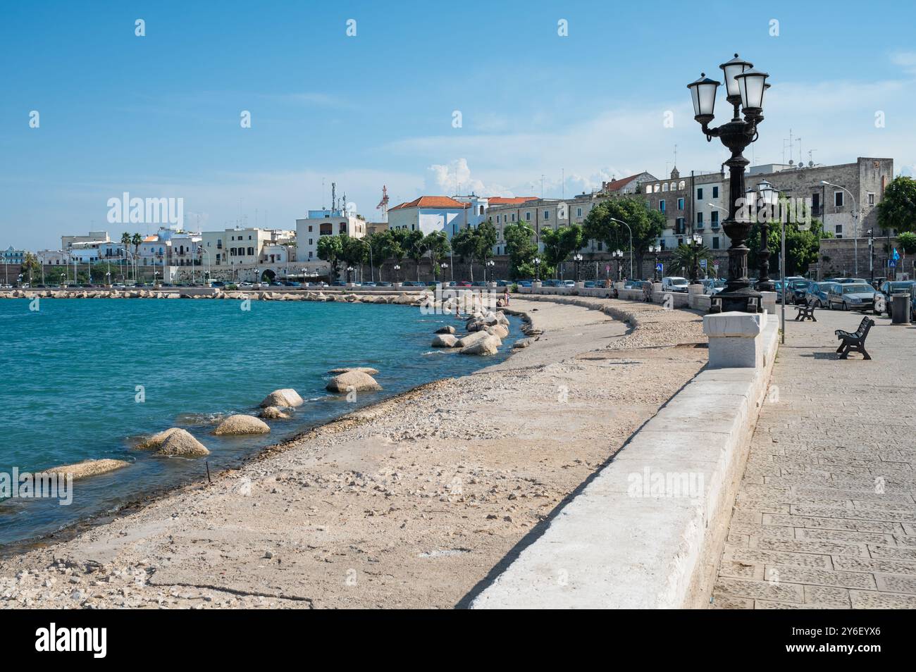 Bari seaside promenade, Puglia, Italy Stock Photo - Alamy