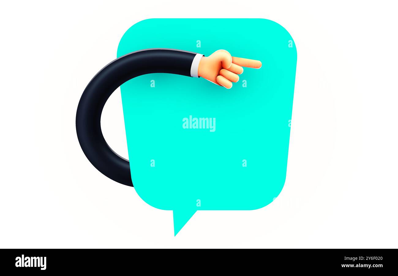 Cartoon hand pointing hi-res stock photography and images - Alamy