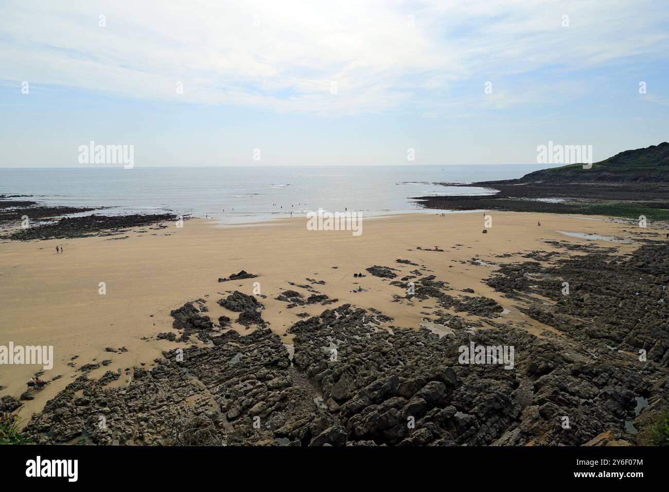 Rotherslade Bay, Gower Peninsula, Wales Stock Photo - Alamy