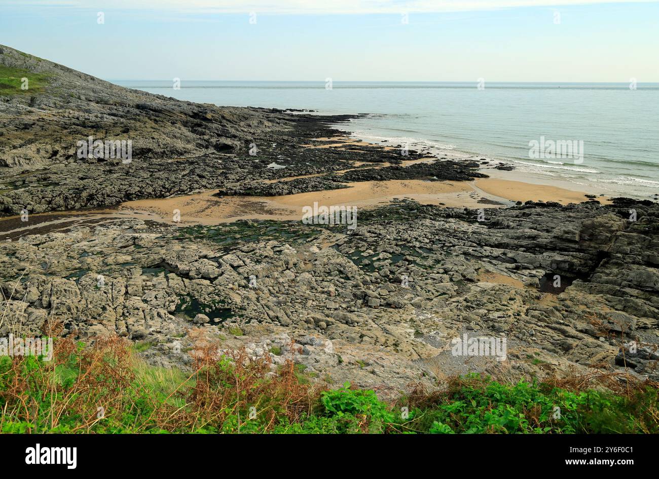 Limeslade Bay, Gower Peninsula, Wales Stock Photo - Alamy
